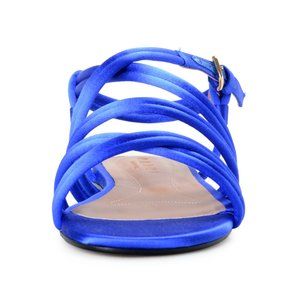 Marni | Shoes | Marni Womens Blue Strappy Satin Leather Sandals | Poshmark